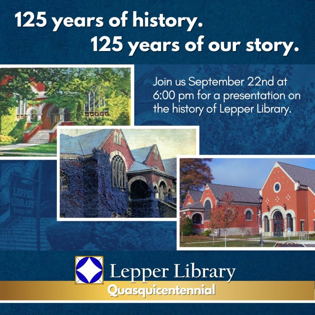 Lepper Library 125th Anniversary History Program Events - Farm and Dairy