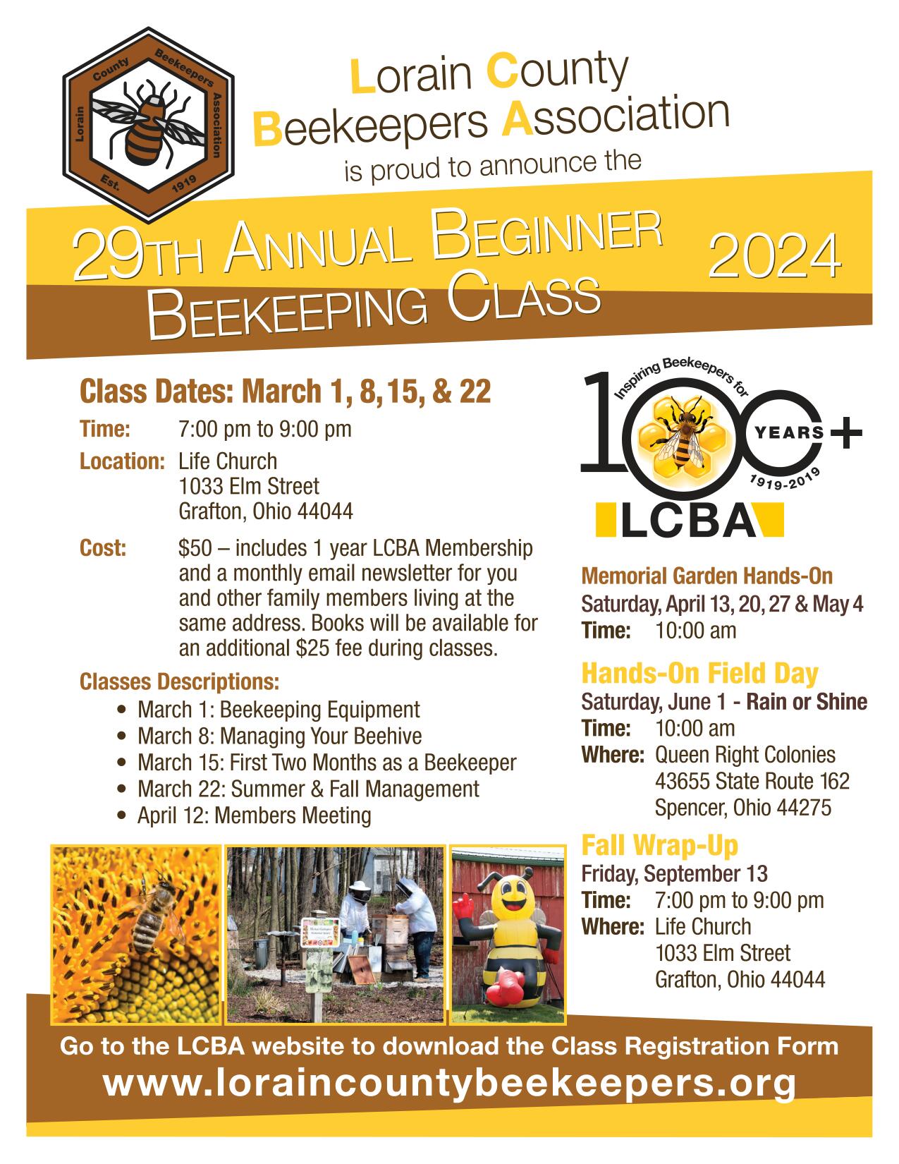 Beginner Beekeeping Class Events - Farm and Dairy