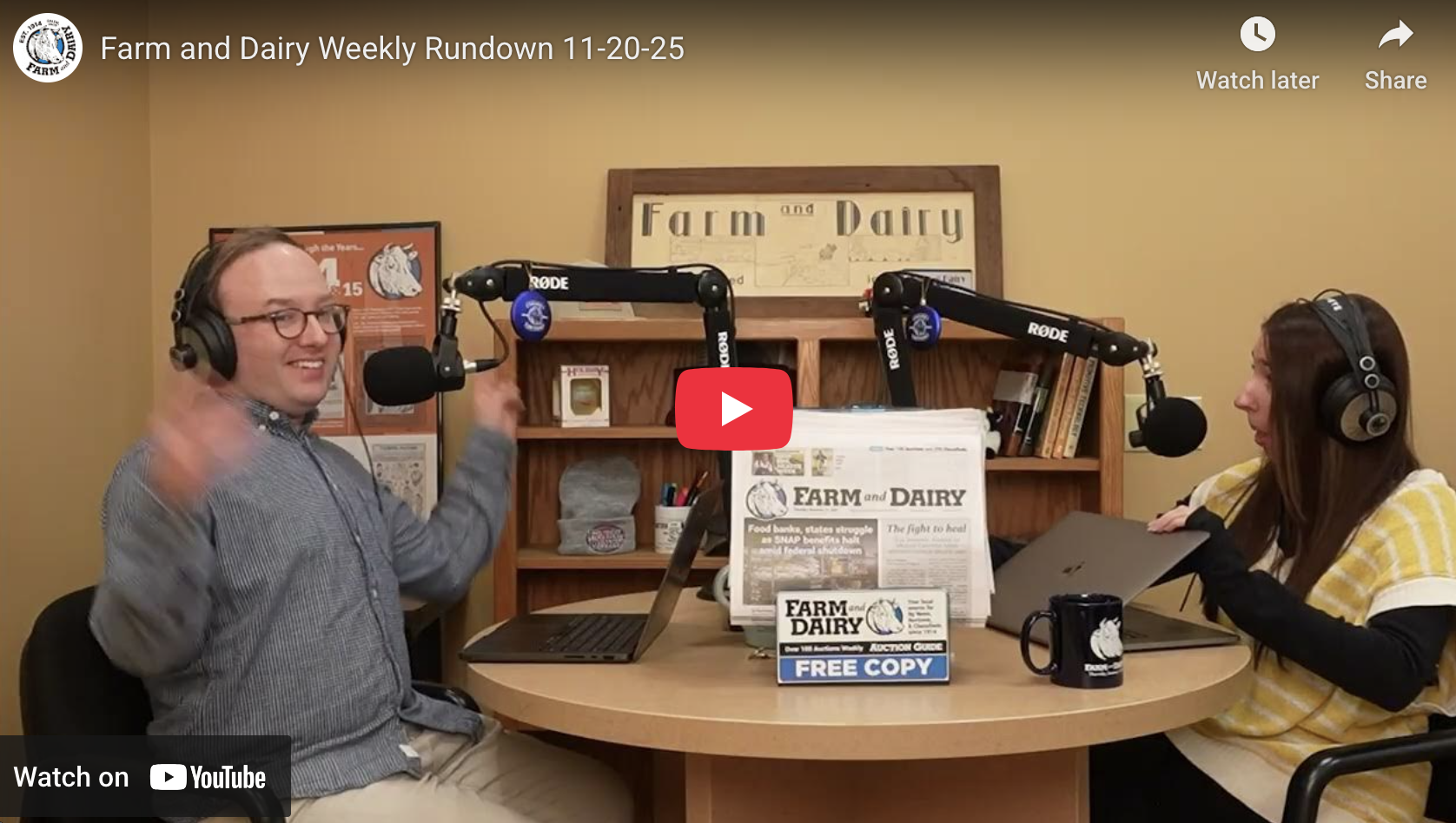 Farm and Dairy Weekly Rundown: Episode 33 (11-20-25) - Farm and Dairy